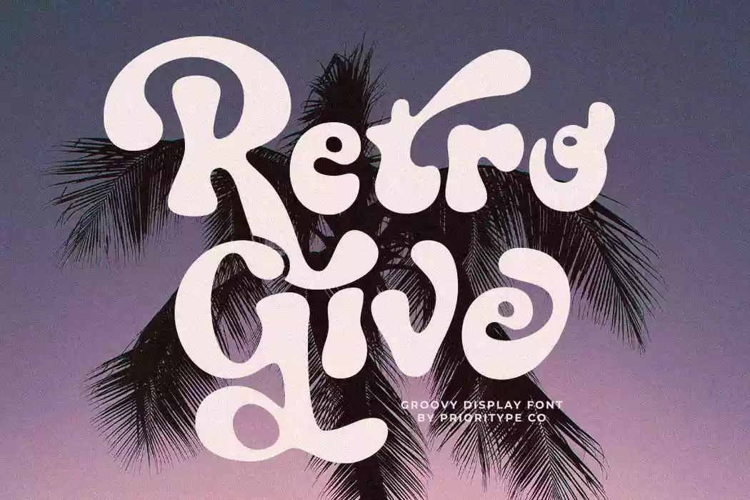 Retro Give Font - Dafont Finder